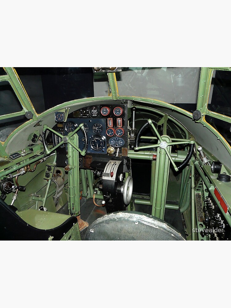 "Avro Anson Cockpit" Photographic Print for Sale by stevealder | Redbubble