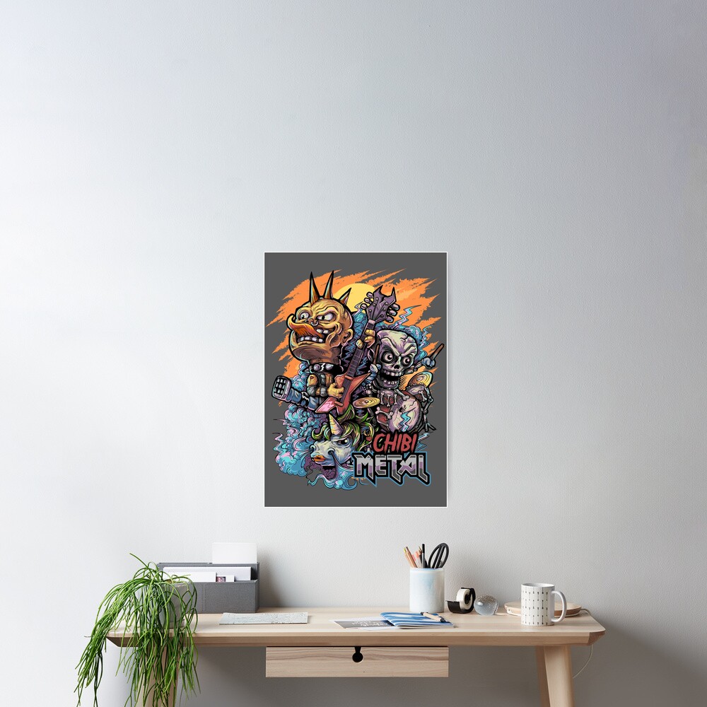 "Chibi Metal" Poster by wuhu | Redbubble