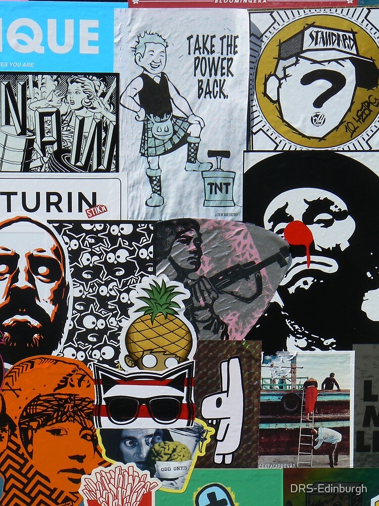 "Sticker Collage Number Nine" Poster by DRS-Edinburgh | Redbubble
