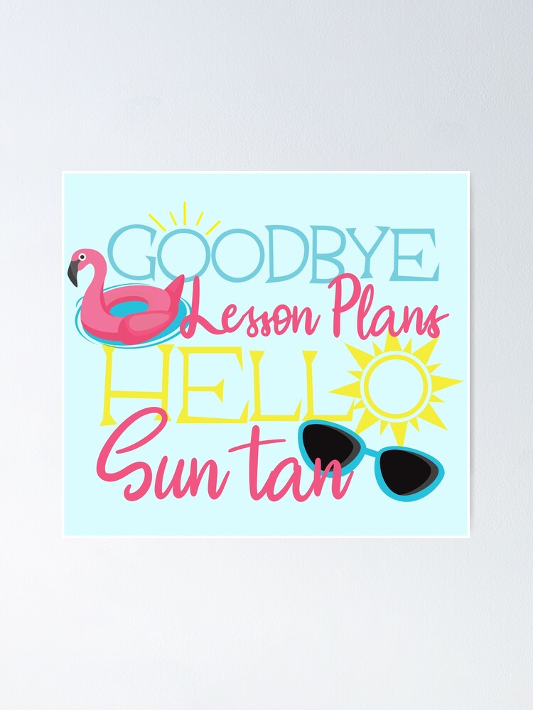 Poster « Dernier jour d'école des enseignants Adieu Plans de leçon ...