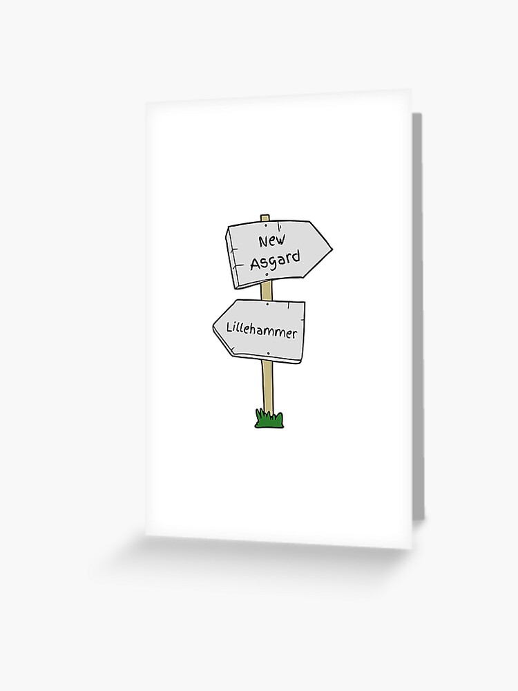 "New Asgard" Greeting Card for Sale by Emily Tong | Redbubble