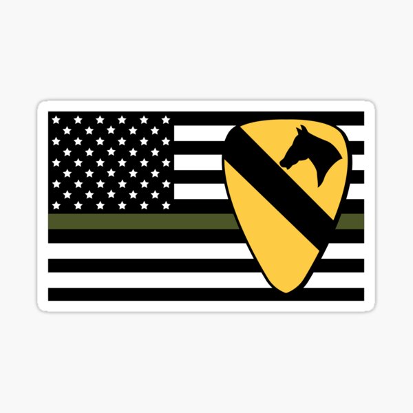 "Military Flag: 1st Cavalry Division " Sticker by CM-PD | Redbubble