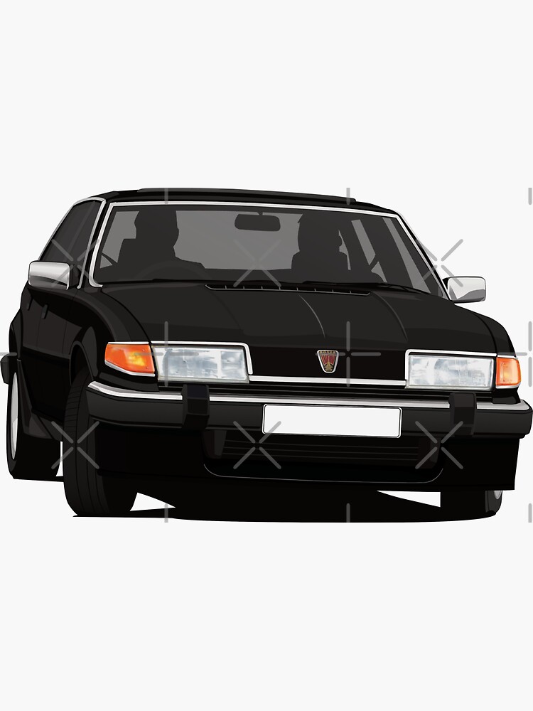 "Rover 2500 SD1 - black - car illustration" Sticker for Sale by ...