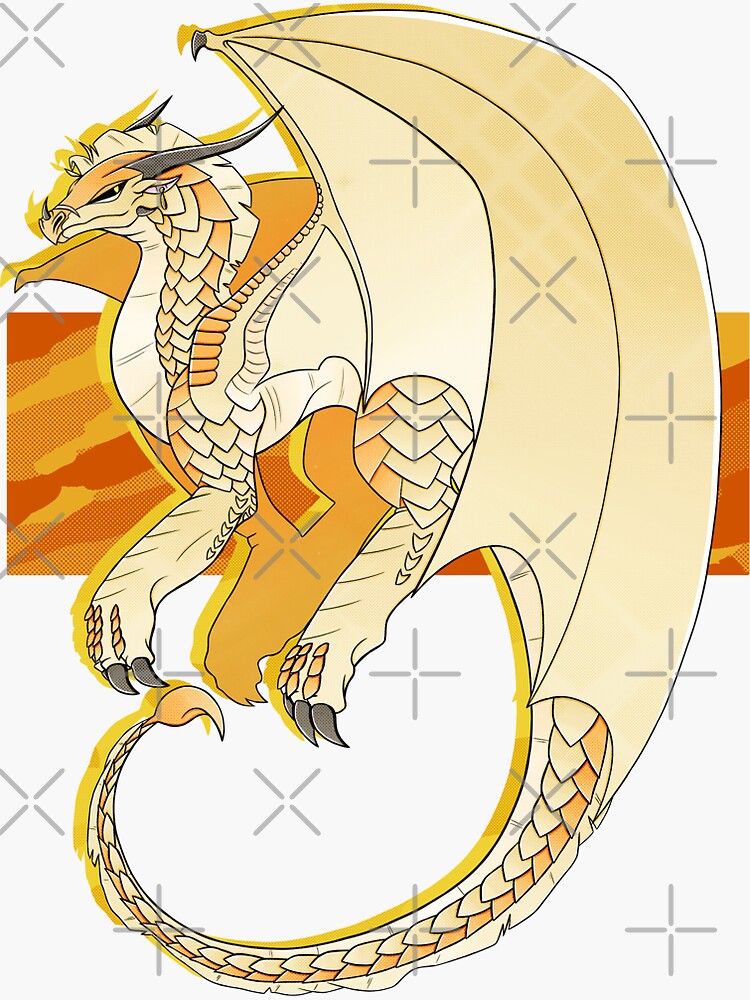 "Qibli - Wings of Fire" Sticker for Sale by giratina13 | Redbubble