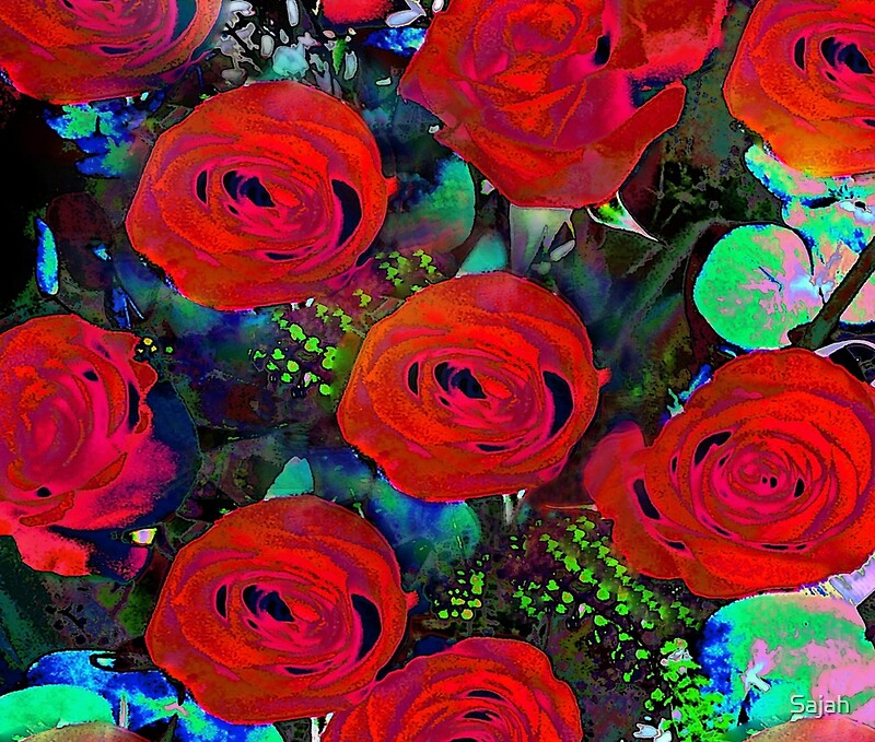 "Midnight Roses" by Sajah | Redbubble