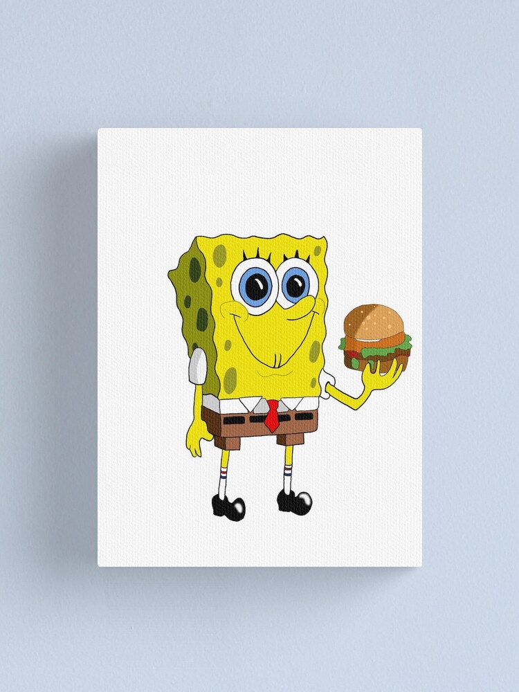 "Sponge Bob - Krabby Patty" Canvas Print for Sale by salodelyma | Redbubble