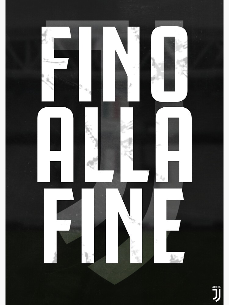 "Juventus "Fino Alla Fine" Design!" Sticker for Sale by JustGio | Redbubble