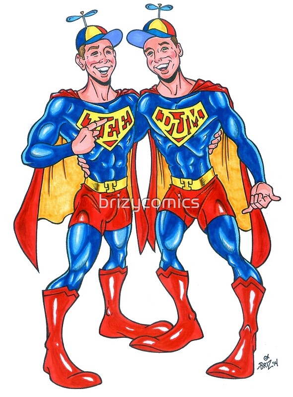 "Super Tweedle Dee and Dum" by brizycomics | Redbubble