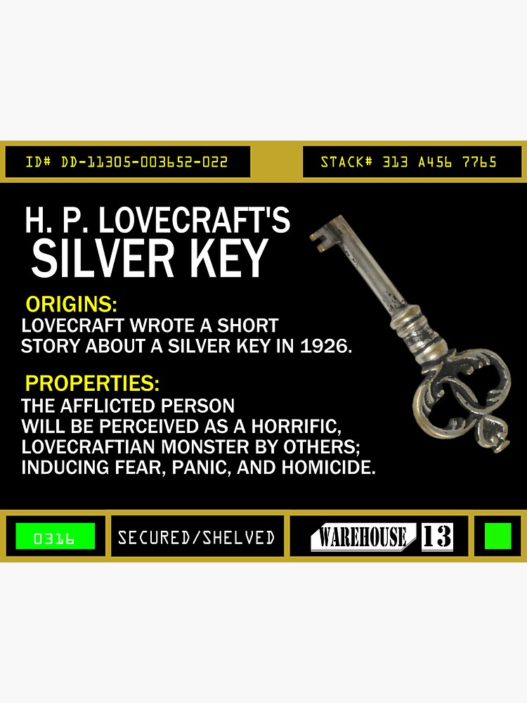 "H.P. Lovecraft's Silver Key" Sticker by SushiSempai | Redbubble