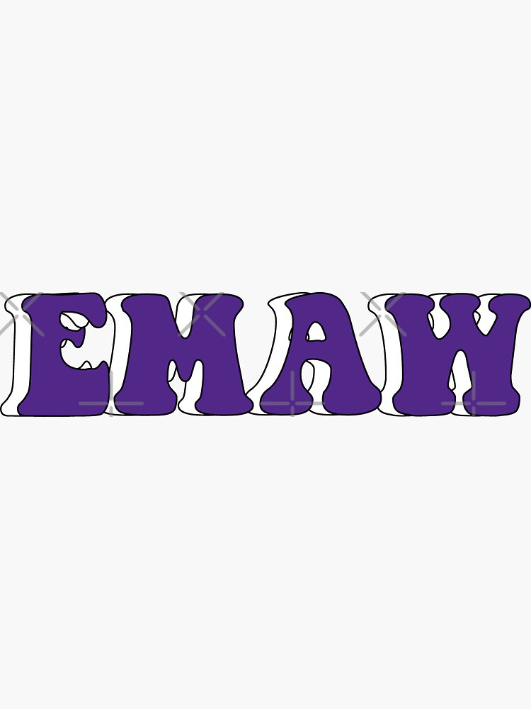 "EMAW" Sticker for Sale by Jenae Osborne | Redbubble