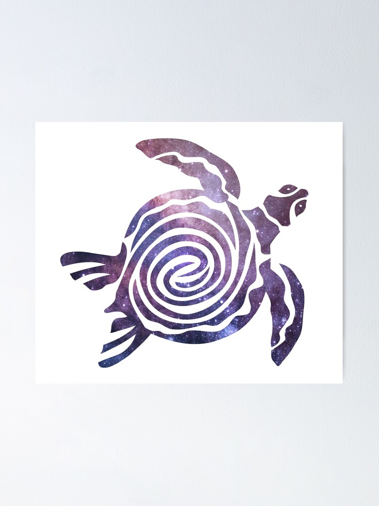 "Galaxy Sea Turtle" Poster by MysticFeline | Redbubble