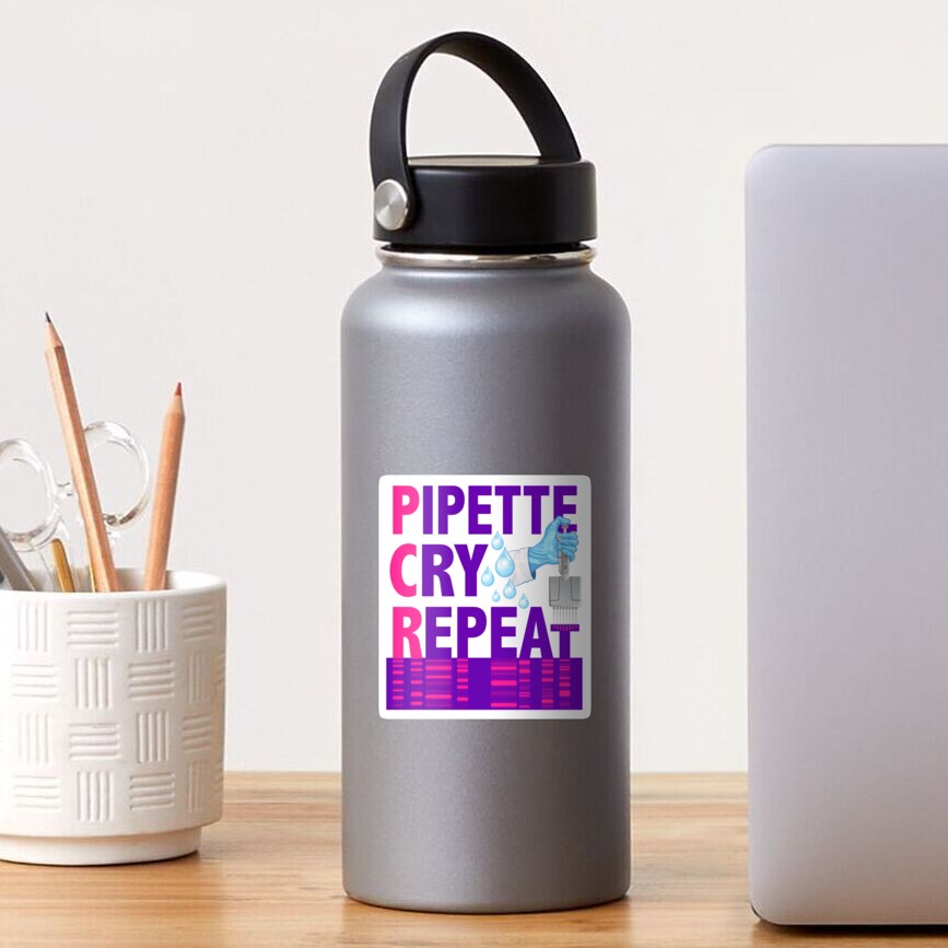 "PCR Pipette Cry Repeat Funny Design for DNA Biotechnology Lab ...