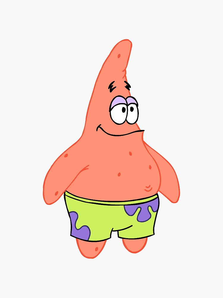 "Patrick from Spongebob Square Pants" Sticker for Sale by Cheeze4lyfe ...