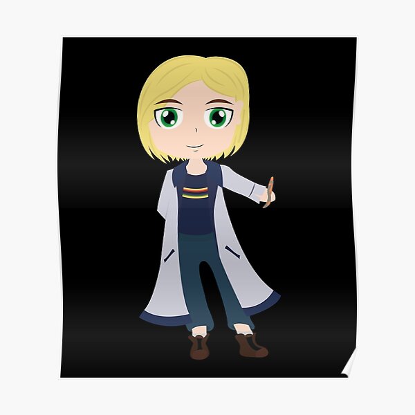 "Chibi Thirteenth Doctor" Poster by BluArt422 | Redbubble