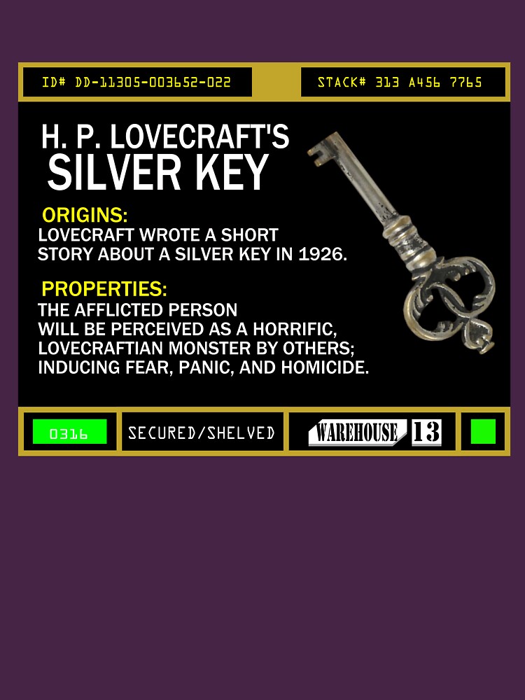 "H.P. Lovecraft's Silver Key" T-shirt for Sale by SushiSempai ...