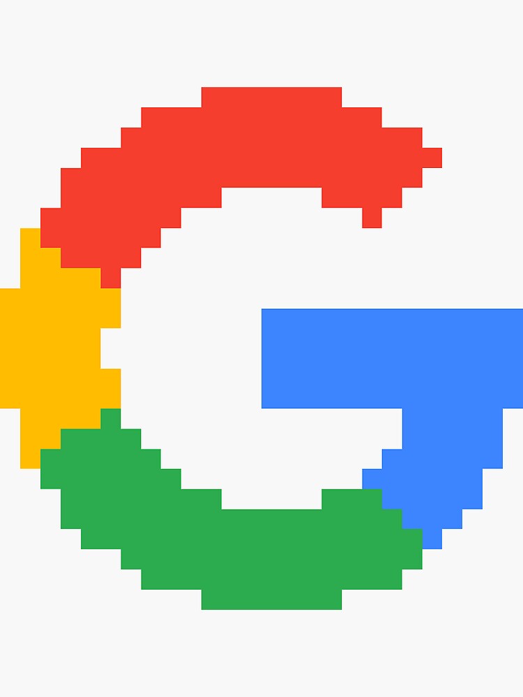 "Google Retro 8-Bit Logo" Sticker for Sale by sirajcho | Redbubble