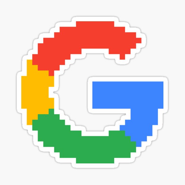 "Google Retro 8-Bit Logo" Sticker for Sale by sirajcho | Redbubble