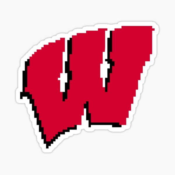 "University of Wisconsin, Madison Retro 8-Bit Logo" Sticker for Sale by ...
