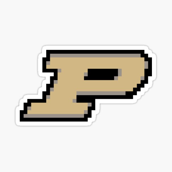 "Purdue University Retro 8-Bit Logo" Sticker for Sale by sirajcho ...