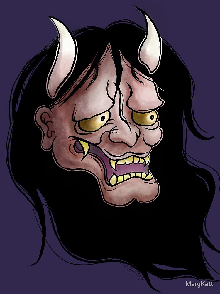 "Japanese Oni Monster" by MaryKatt | Redbubble