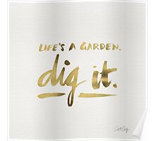 "Dig It – Gold Ink" by Cat Coquillette | Redbubble