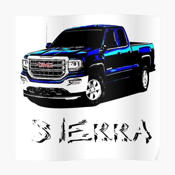 "gmc sierra" Poster for Sale by thediff1985 | Redbubble
