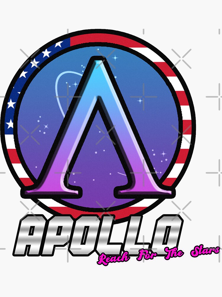 "Apollo - Reach for the stars" Sticker for Sale by Acka01 | Redbubble