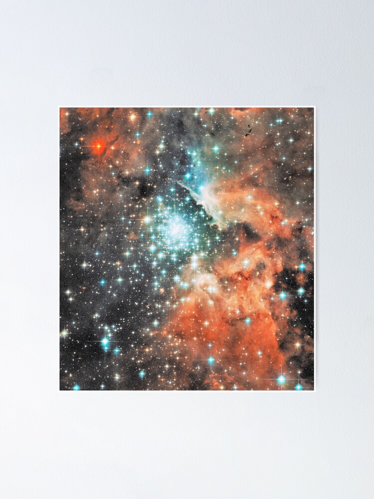 "Red VS Blue Galaxy Art" Poster for Sale by GingerEccentric | Redbubble