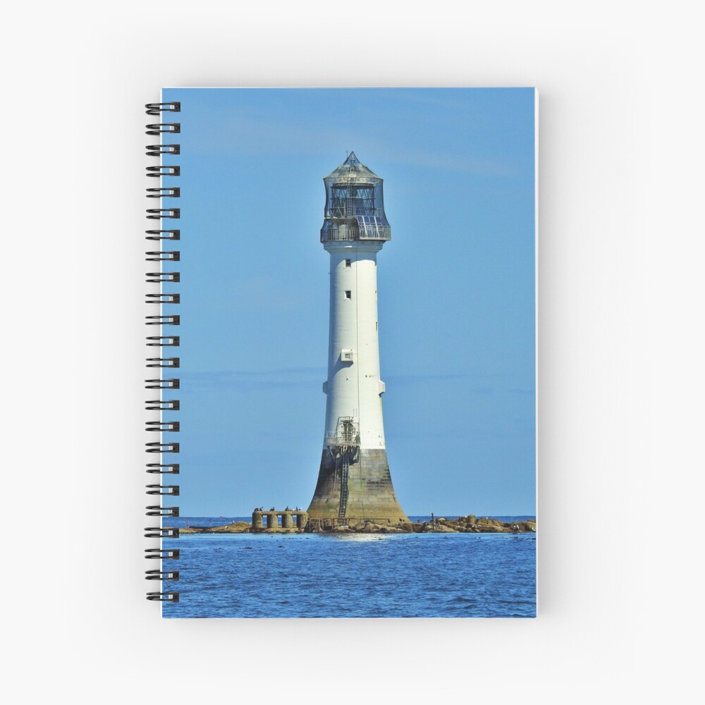 "Bell Rock Lighthouse Arbroath Scotland " Spiral Notebook by ...