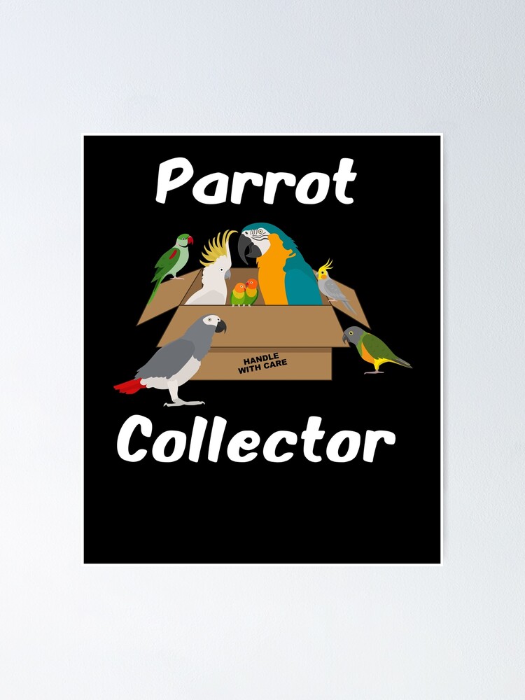 "Funny Parrot Collector design" Poster for Sale by einsteinparrot ...