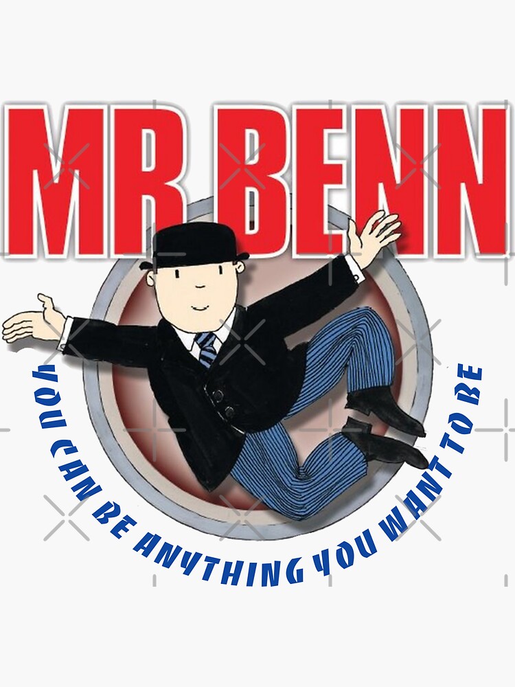 "Mr Benn" Sticker for Sale by nyx2k | Redbubble