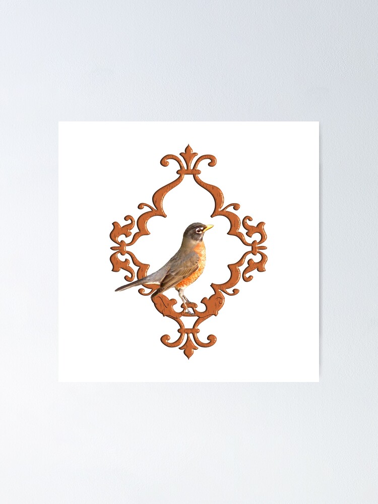 "Robin in Fancy Setting" Poster by CoolDoodles | Redbubble