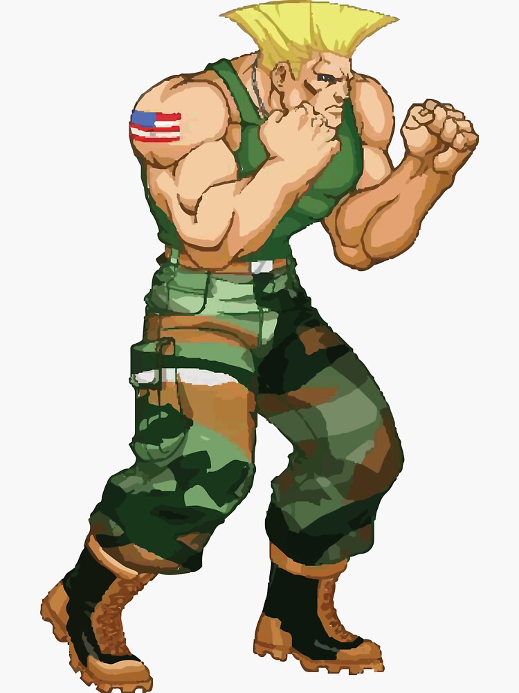 "guile" Sticker for Sale by amazingspytee | Redbubble