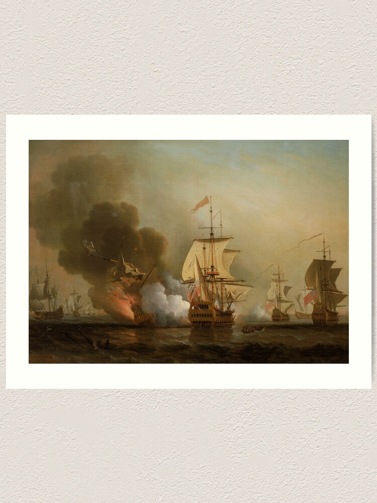 "Wager's Action off Cartagena by Samuel Scott" Art Print by emperors ...