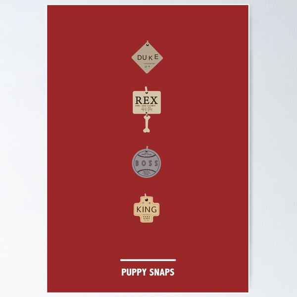 "PUPPY SNAPS (Isle of Dogs)" Poster by commeuneaffiche | Redbubble