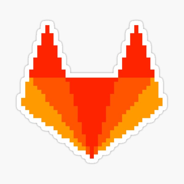 "GitLab, Retro 8-Bit Logo" Sticker for Sale by sirajcho | Redbubble