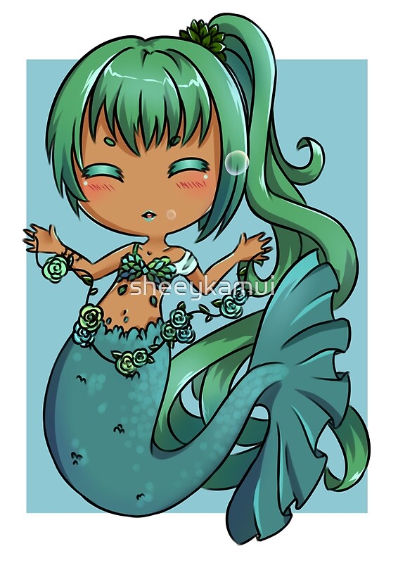 "Leaf Mermaid" by sheeykamui | Redbubble