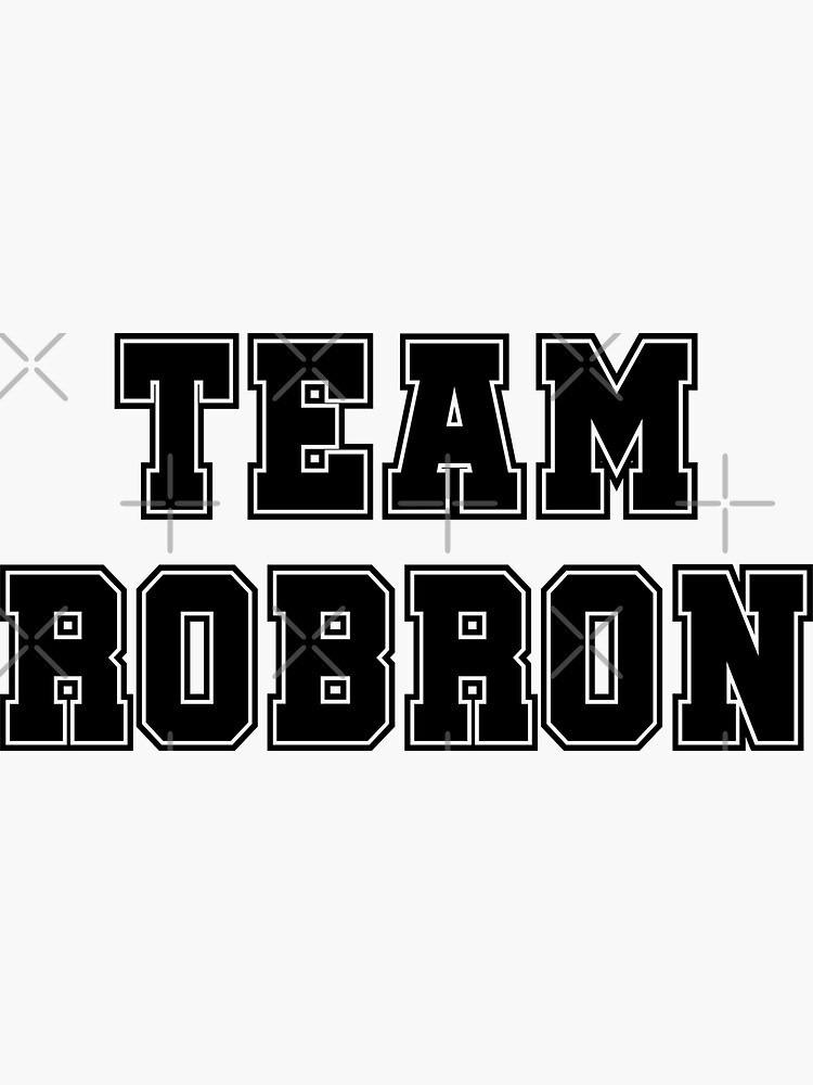 "Team Robron (Black)" Sticker for Sale by AlexVR | Redbubble