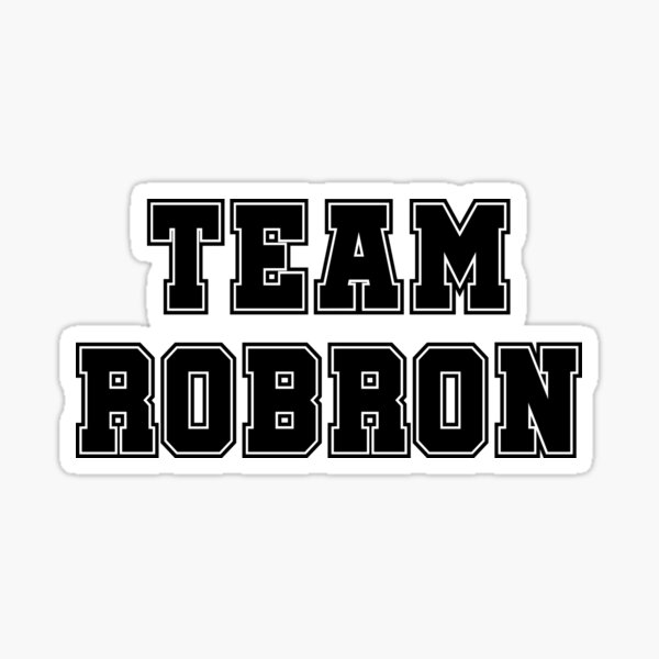 "Team Robron (Black)" Sticker for Sale by AlexVR | Redbubble