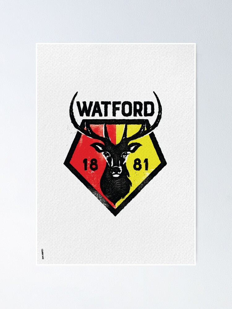 "Reimagined Modern Classic Watford Football Badge" Poster by DanKNorris ...