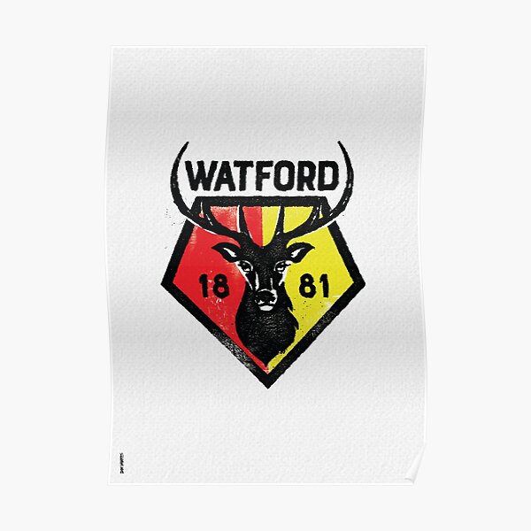 "Reimagined Modern Classic Watford Football Badge" Poster by DanKNorris ...
