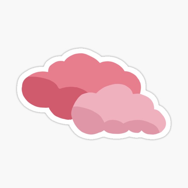 "Pink Clouds" Sticker by Sasha2006 | Redbubble