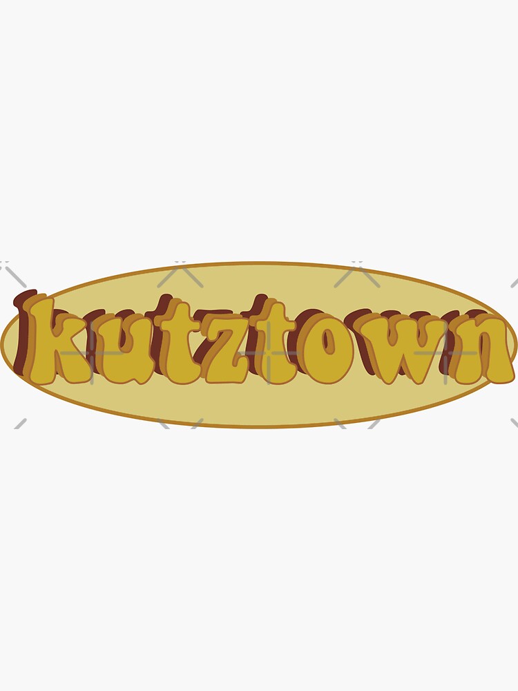 "Kutztown - 70's Style" Sticker by FoulTech | Redbubble