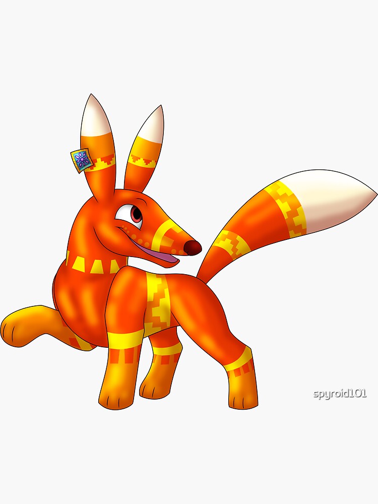 "Pretztail: Default" Sticker for Sale by spyroid101 | Redbubble