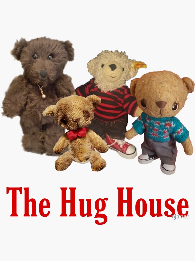 "The Hug House " Sticker for Sale by hjames | Redbubble