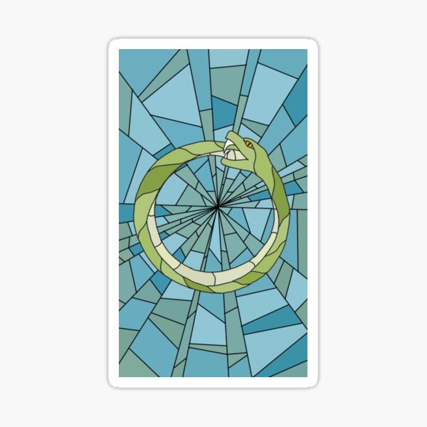 "ouroboros" Sticker for Sale by OctopodArts | Redbubble