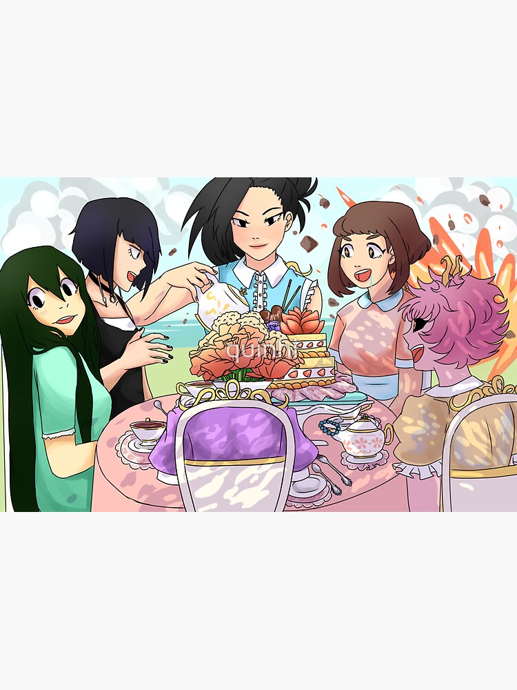 "My Hero Academia Girls Tea Party" Sticker by quinhi | Redbubble