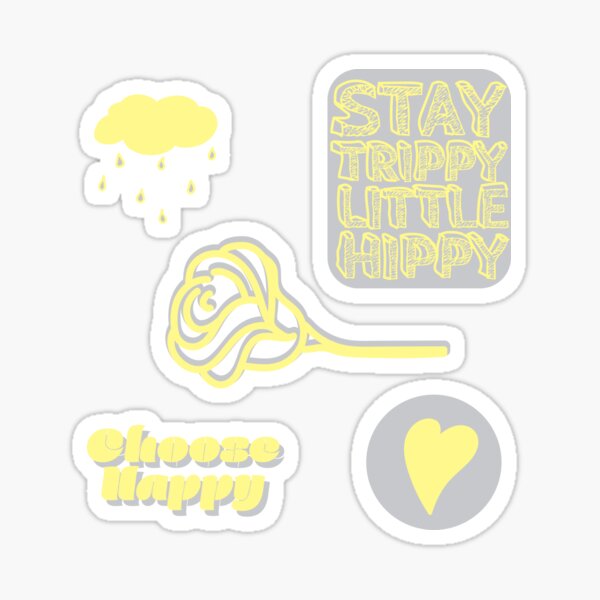 "Light Yellow Aesthetic Pack - Cute sticker bundle" Sticker by The ...