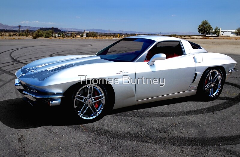 "Making Waves Custom Corvette" by Thomas Burtney | Redbubble