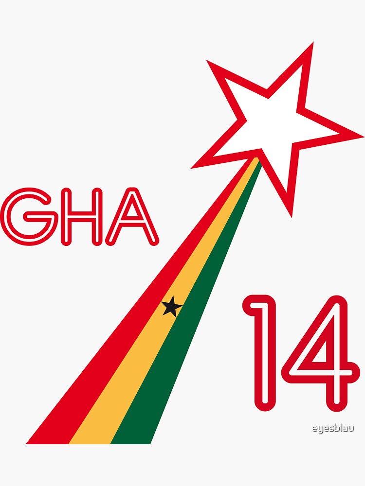 "GHANA STAR" Sticker by eyesblau | Redbubble